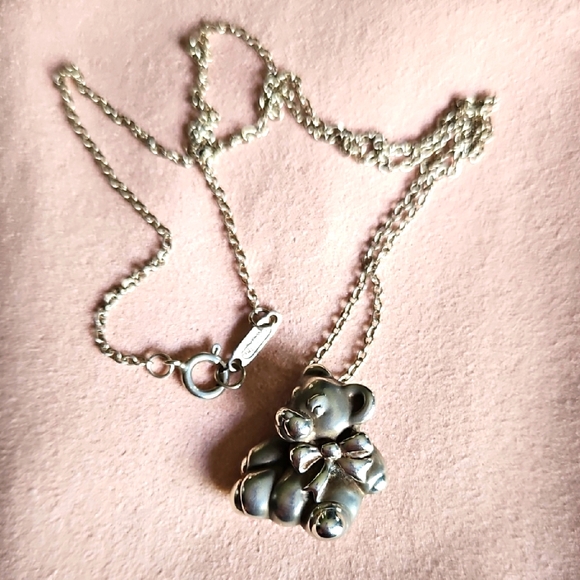 Tiffany & Co. | Jewelry | Tiffany Co 925 Sterling Silver Teddy Bear ...
